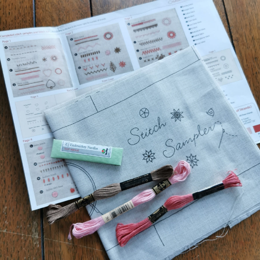 Tulip Embroidery Sampler Book | Embroidery Stitch Book Kit | Beyond Measure
