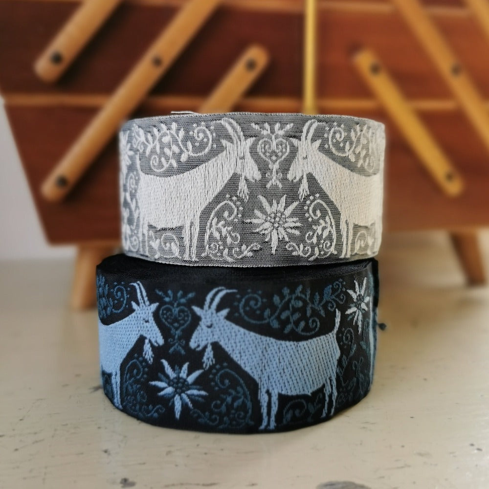 Kafka Goat Ribbon 40mm wide - per 50cm length – Beyond Measure