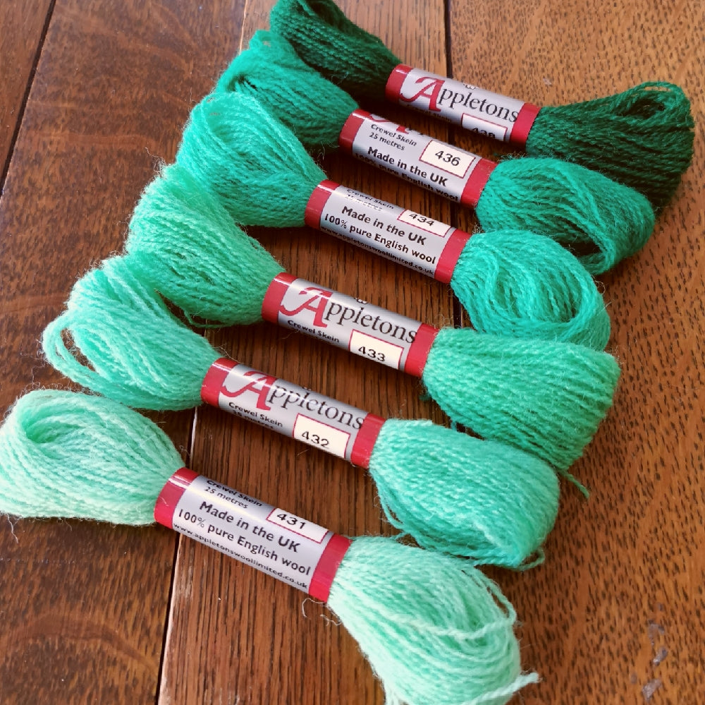Appletons Wool - crewel Signal Green – Beyond Measure