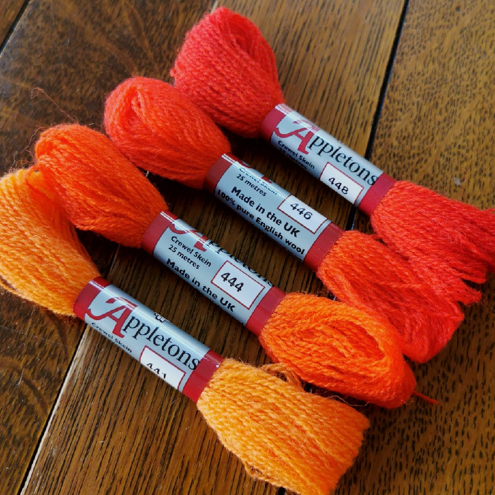 Appletons Wool - crewel Orange Red – Beyond Measure