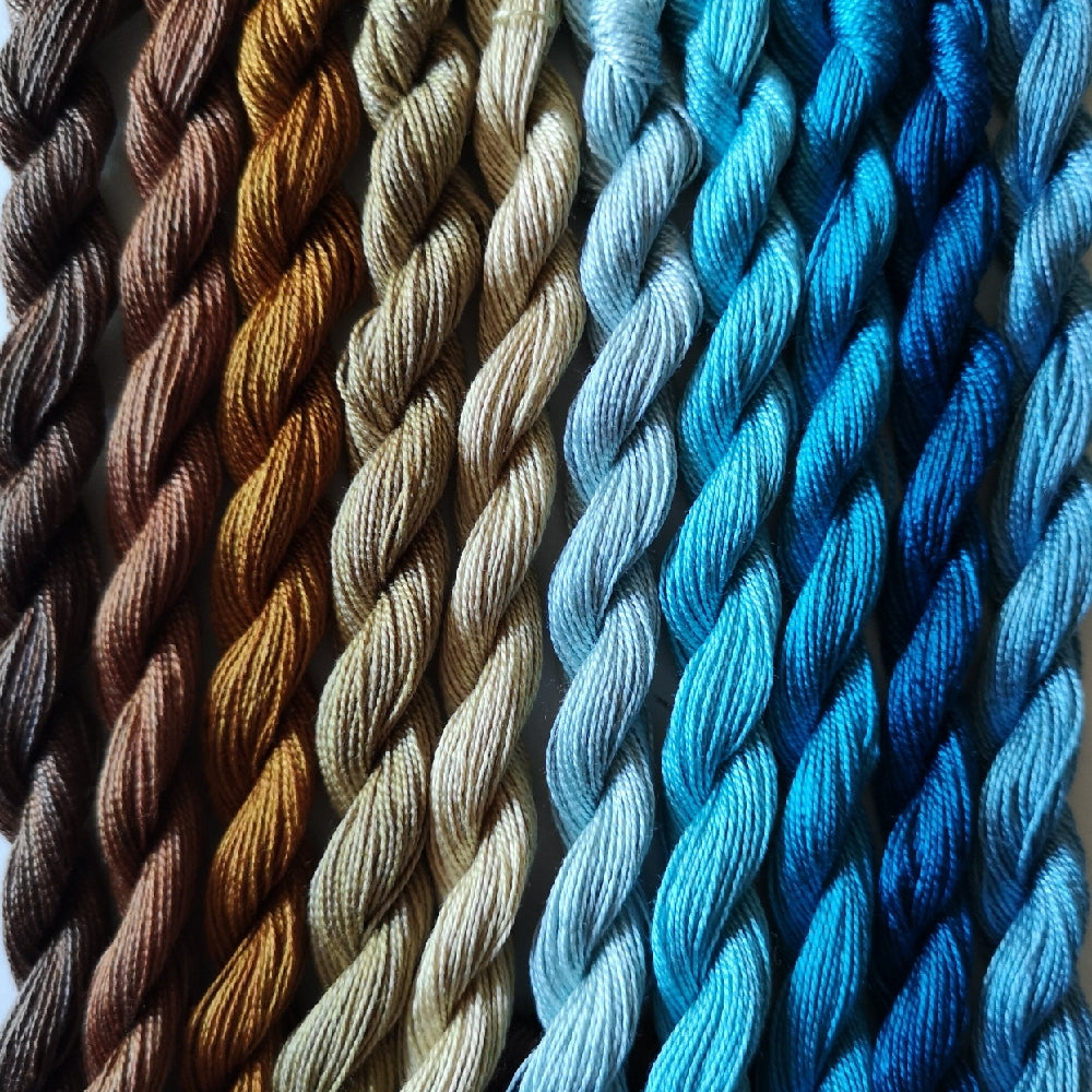 Paint Box Threads - 10 Pack of Hand Dyed Cotton Threads – Beyond Measure