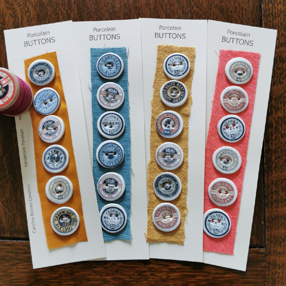 Ceramic Cotton Reel Button Sets – Beyond Measure